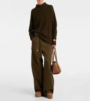 GIANVITO ROSSI Suede Platform Loafer Pumps - Brown