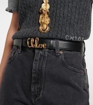 Chloé Embellished Leather Belt