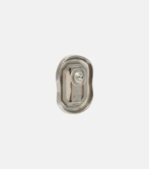 Givenchy Sculptural Crystal Embellished Earrings - Silver