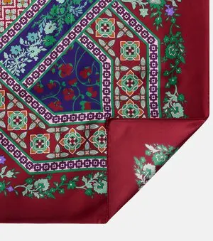 La DoubleJ Printed Silk Twill Scarf