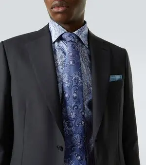 Etro Paisley Cotton Shirt - Blue