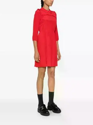 Miu Miu 2000s Ruffled Silk Dress