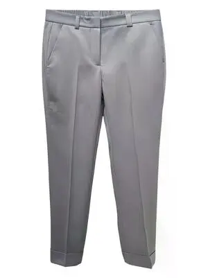 Peserico Tailored Trousers With Cuffed Hem - Grey