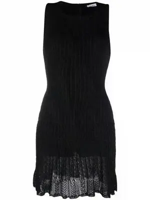 Alaïa 1980s Knitted Fitted Dress - Black