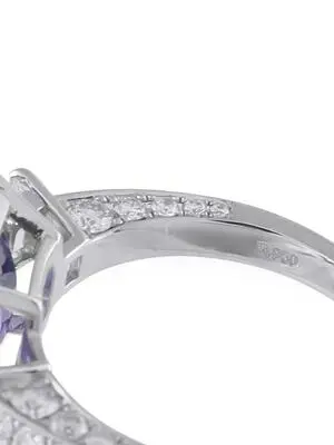 LB EXCLUSIVE Platinum Tanzanite And Diamond Ring