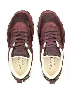 Kate Spade New York Fur Textured Lace-up Sneakers