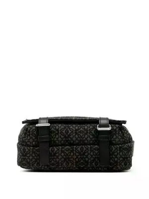 Loewe Anagram Canvas Military Messenger Bag