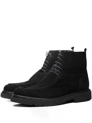 POCHE PARIS Herve Lace-up Boots - Black