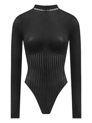 Maniere De Voir High Neck Bodysuits