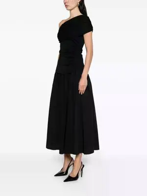 SELF-PORTRAIT Draped Midi Dress