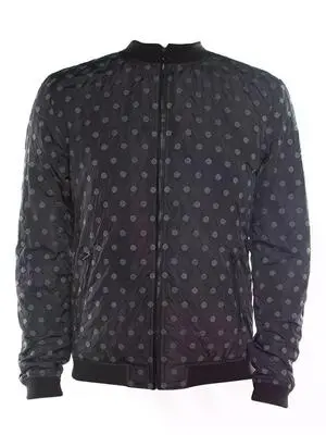 Dolce & Gabbana Embroidered Polka-dot Bomber Jacket - Black