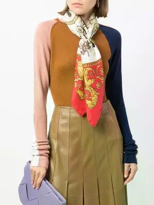 Hermès La Promenade De Longchamps Silk Scarf - Red