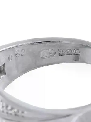 LB EXCLUSIVE Platinum Diamond And Sapphire Cocktail Ring