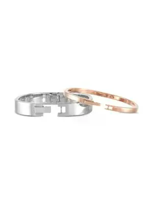 Calvin Klein Two-tone Stainless Steel Bracelet - Silver