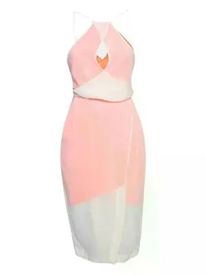 DION LEE Two-tone Sleeveless Midi Dress - Orange