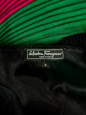 FERRAGAMO Pleated Midi Dress