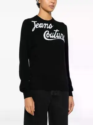 Versace Round Neck Long Sleeve Sweater