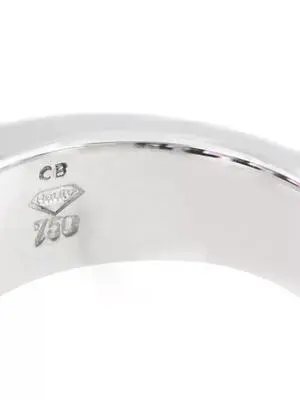 BUCHERER 18k White Gold Sapphire And Diamond Ring
