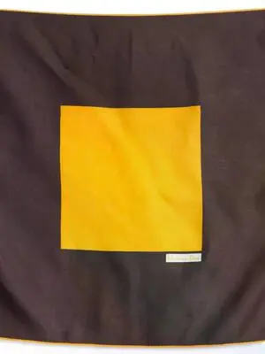 Dior 1980s Silk Scarf - Brown