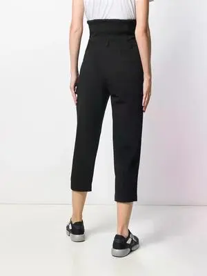 Comme Des Garçons 1989 High-rise Cropped Trousers