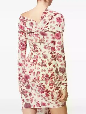 Isabel Marant Étoile Danka Floral Print Off-shoulder Top - Neutrals