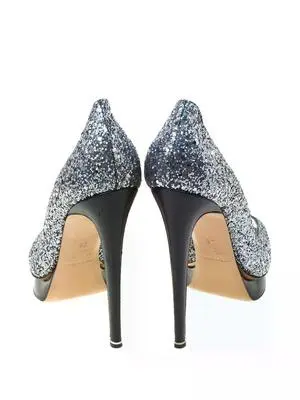NICHOLAS KIRKWOOD Glittered Peep-toe Pumps