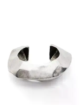 Saint Laurent Oversized Cuff Bracelet - Silver