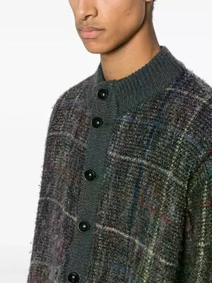Missoni 1980s Checkered Wool Cardigan