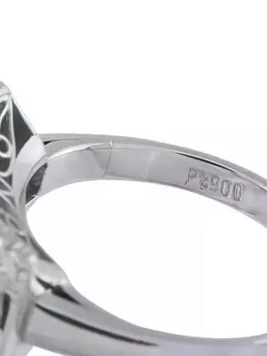 LB EXCLUSIVE Platinum Diamond And Sapphire Ring