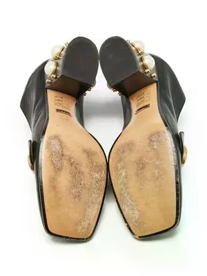 Gucci Leather Heeled Pumps - Black