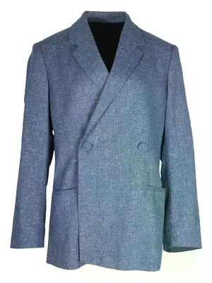 TOTEME Loreo Double-breasted Mélange Blazer - Blue