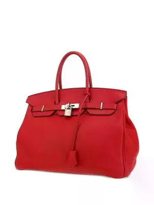 Hermès Birkin 35 Handbag In Togo Leather - Red