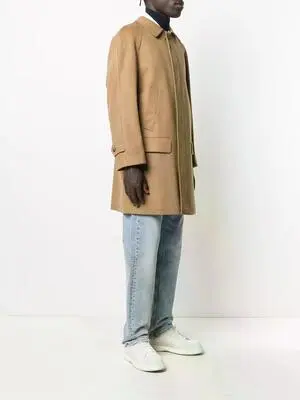A.N.G.E.L.O. VINTAGE CULT Camel Wool Blend Classic Collar Coat