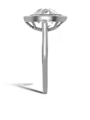 PRAGNELL Platinum Emerald And Diamond Ring