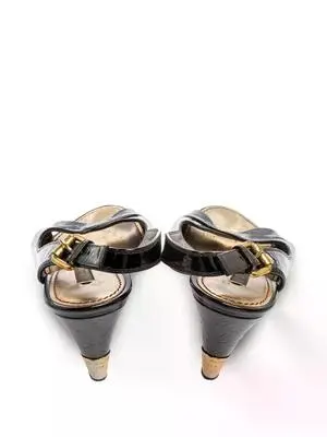 LOUIS VUITTON 80mm Patent Leather Sandals