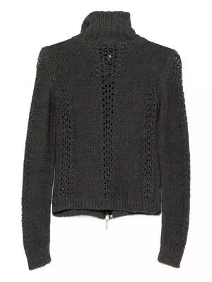 Versace Zip-up Knitted Jacket