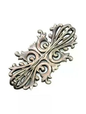 JENNIFER GIBSON JEWELLERY 1920s Crystal-embellished Floral Brooch