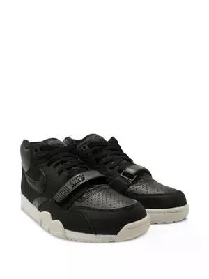Nike Nike Vintage Air Trainer 1 Leather Strap Sneakers Black