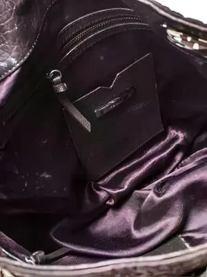 Dkny Monogram Shoulder Bag With Detachable Scarf