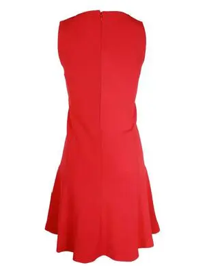 Theory V-neck Sleeveless Mini Dress - Red
