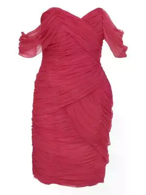 DAVID FIELDEN Draped Dress With Gathered Detailing