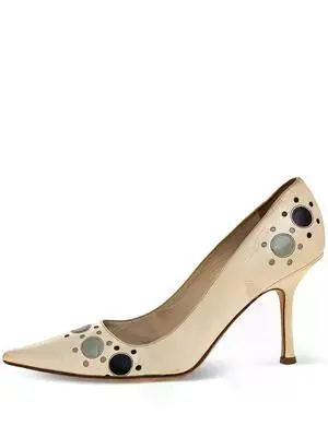JIMMY CHOO 85mm Pointed Toe Leather Pumps