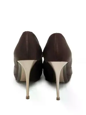 FERRAGAMO 120mm Leather Pumps