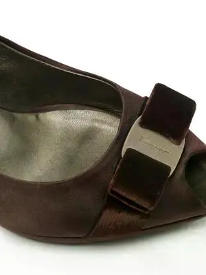 FERRAGAMO 120mm Leather Pumps