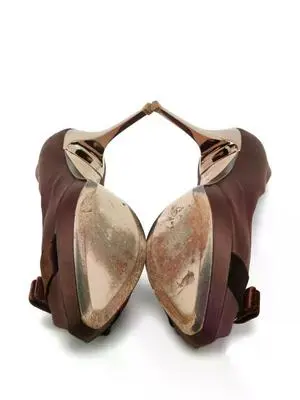 FERRAGAMO 120mm Leather Pumps