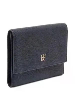 Carolina Herrera Pre-owned Tri-fold Leather Wallet - Blue