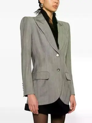 Givenchy 1990s Check-pattern Blazer