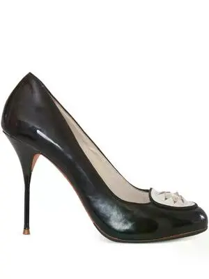SOPHIA WEBSTER 110mm Leather Pumps - Black