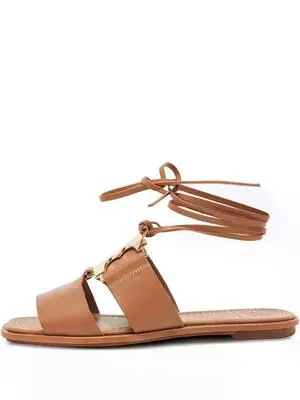 Tory Burch Gemini Link Sandals - Brown
