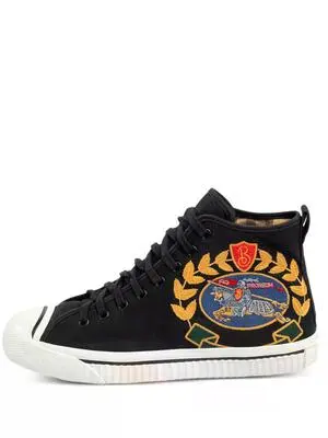 Burberry High Top Sneakers - Black